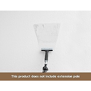 ROLLINGDOG 12 Inch Knockdown Knife - Threaded End Can be Attached to Extension Pole,Acrylic Plastic Blade,Ideal for Creating Knockdown Texture