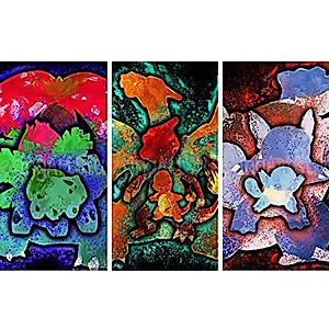 CHARIZARD Charmeleon Charmander EVOLUTION POKEMON Art Print Poster Wall Decor