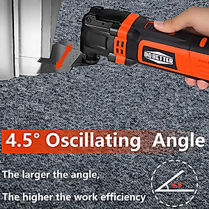 Dobetter Oscillating Tool, 3.5Amp Oscillating Saw, Oscillating Multitool with 6 Variable Speed 4.5° Oscillation Angle, Carry Bag and Accessories -DB073545