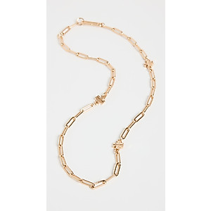 Tory Burch Women's Good Luck Chain Necklace, Tory Gold, One Size