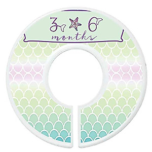 Mumsy Goose Nursery Closet Dividers Closet Organizers Baby Girl Clothes Dividers Mermaid