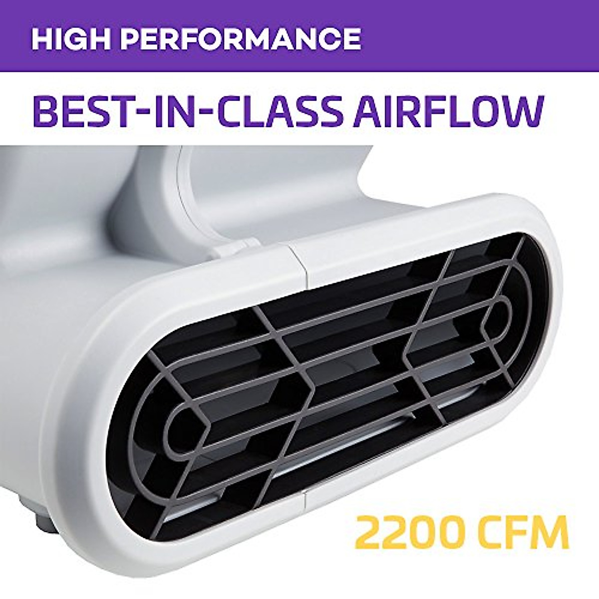 ProTeam 107132 ProBlitz Air Mover Fan, Utility Fan, Carpet Dryer, High Velocity Blower Fan , Grey