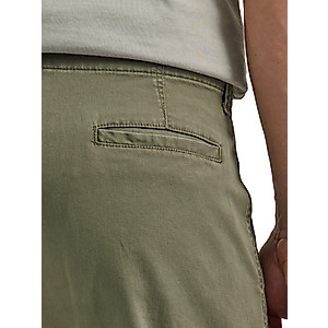 Wrangler Authentics Men's Relaxed Fit Stretch Cargo Pant, Olive, 38W x 29L