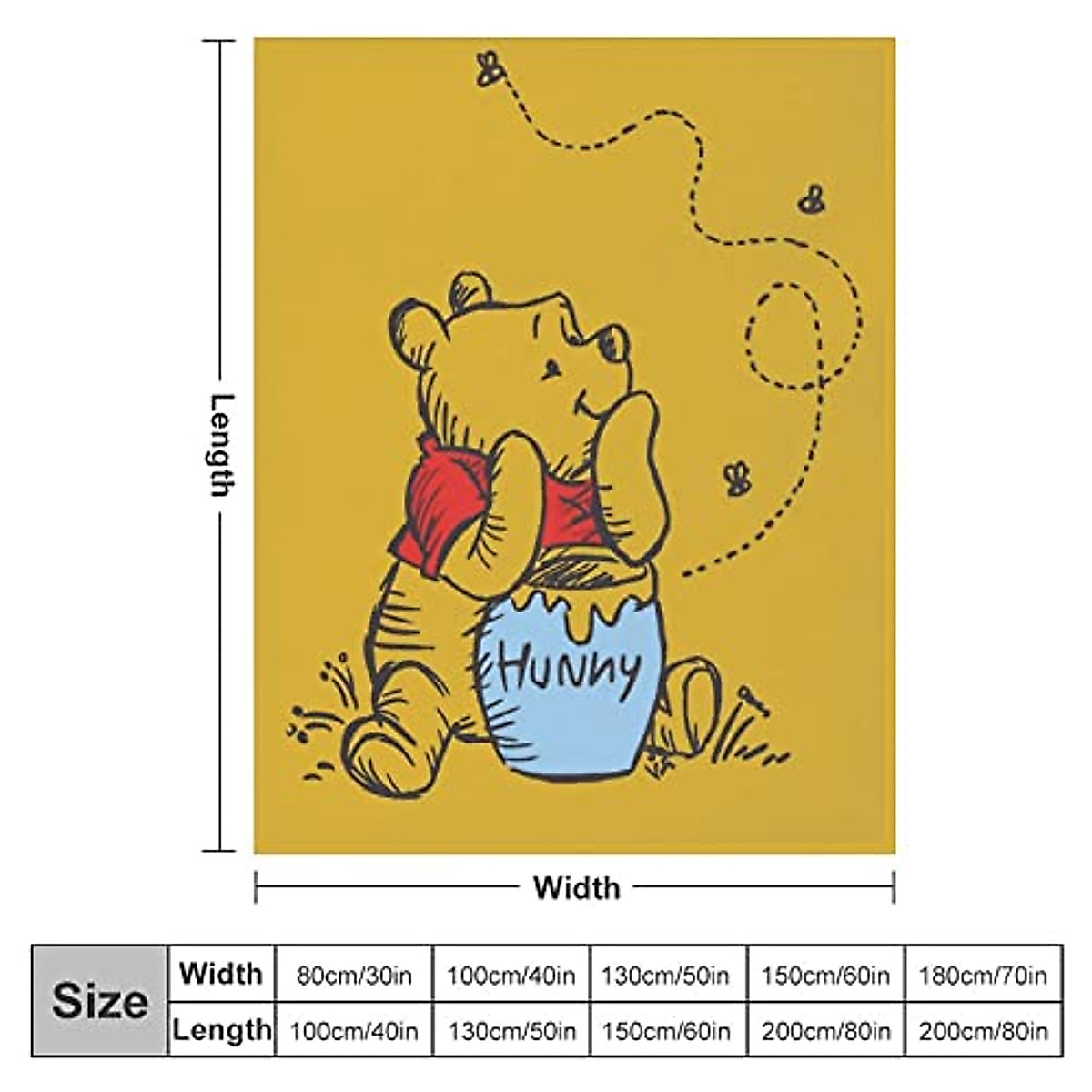 Cute Blanket Cartoon Plush Soft Warm Print Throws for Bed Couch Chair Living Room 60 x 50 in