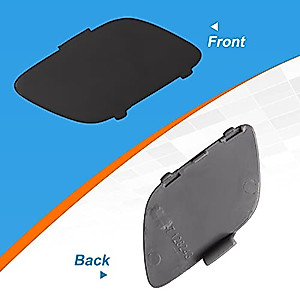 Front Bumper Tow Hook Cover Towing Eye Cap Fit for BMW E92 Coupe E93 Convertible 3-Series 328i 335i 2007 2008 2009 2010 51117187956 (White, Right Passenger Side)