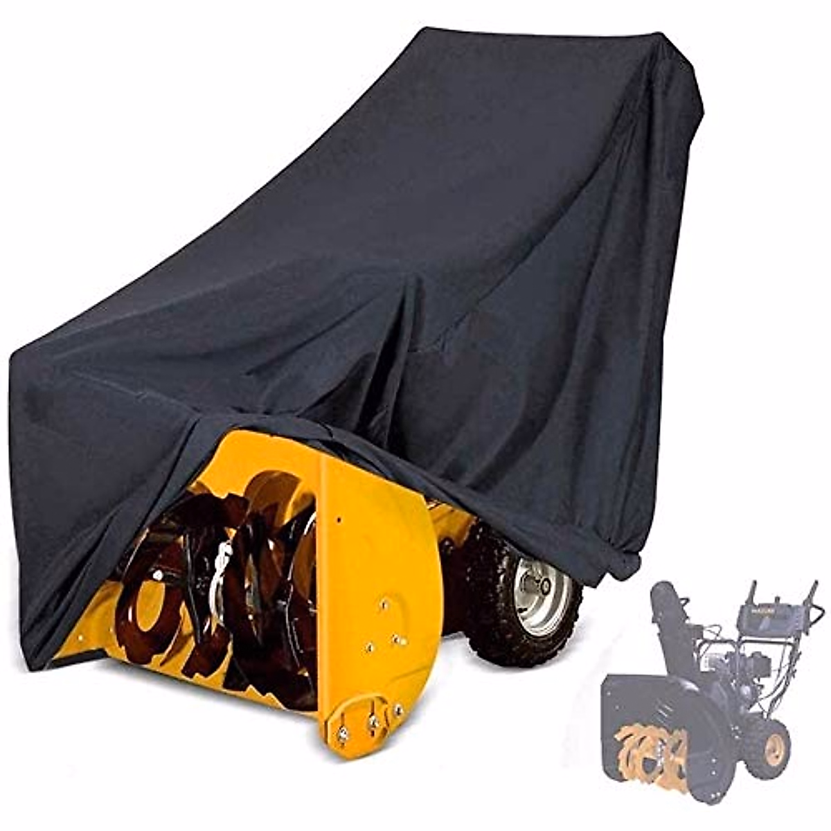 Snow Thrower Cover UCARE Dustproof Waterproof Snow Blower Covers for Most Electric Two-Stage Snow Throwers (M: 47.24x31.89x40.16in/ 120x81x102cm)