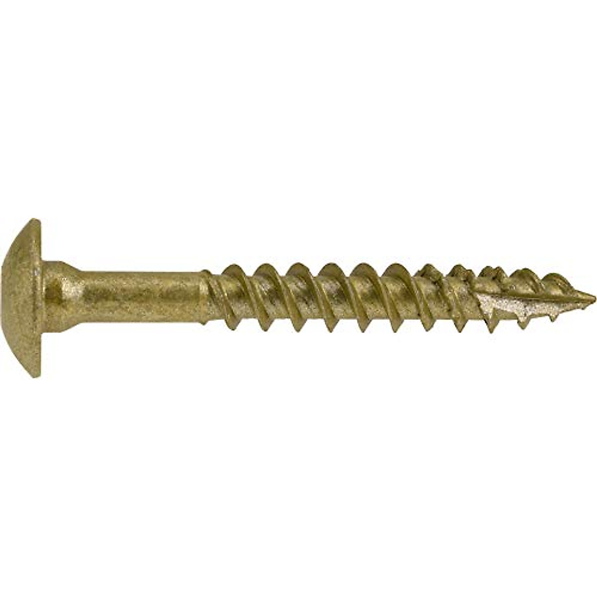 Power Pro 47866 Lag Screws, 1/4" x 1-1/2", Star Drive Construction Lag Screws, Rust Resistant, Ceramic Coated Bronze, 1lb Box, 75 pcs