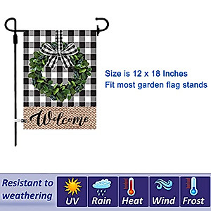 Seasonal Garden Flags Set of 12 Double Sided 12 x 18 Inch Yard Flags,small garden flags for outside, Christmas Spring Seasonal Flags for Outdoor Decorations,Holiday Garden Flags for All Seasons