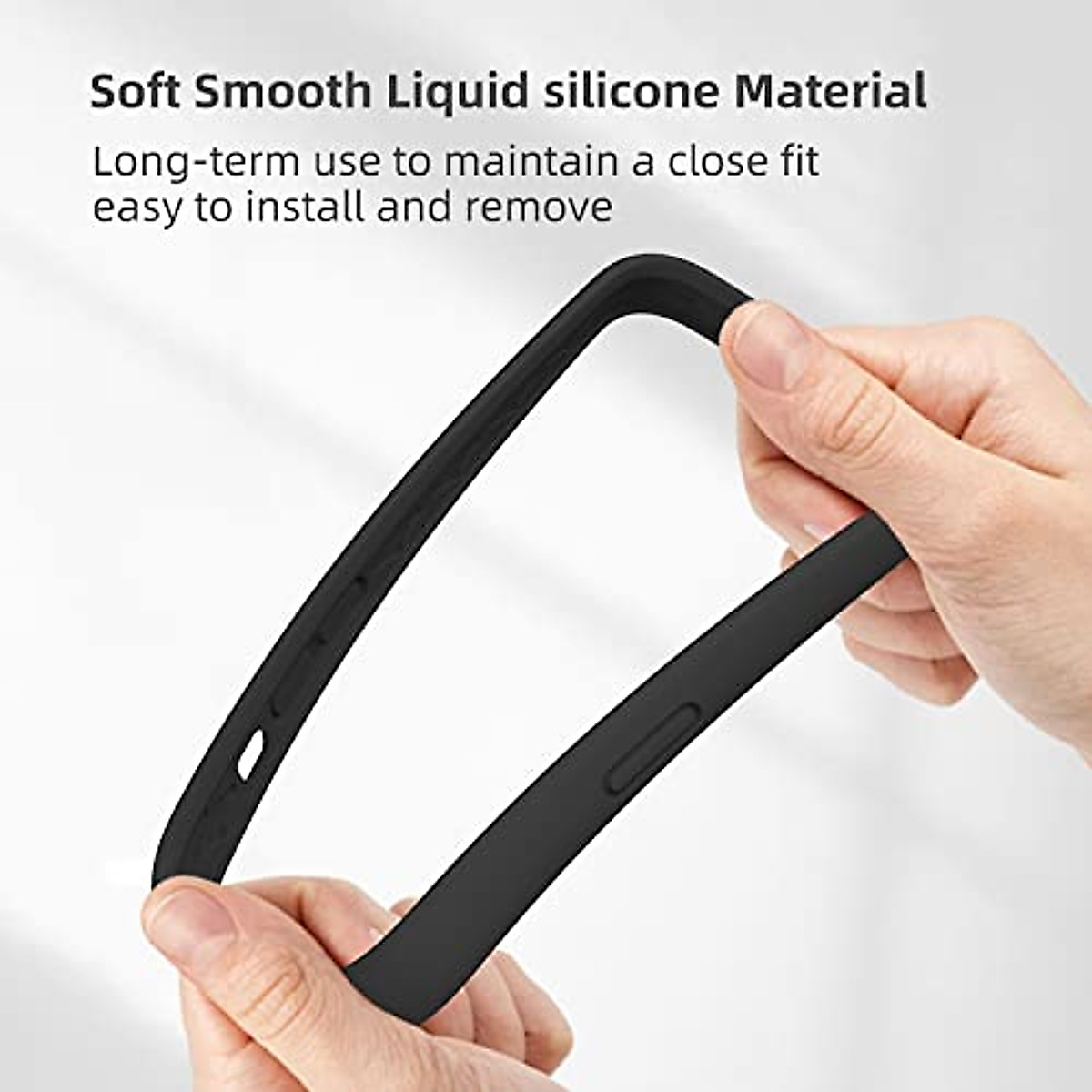 K TOMOTO Compatible iPhone 14 Pro Bumper Case (6.1 Inch), Liquid Silicone Bumper Case [Shock-Absorb] [Raised Edge Protection] [Drop Protection] [Silky and Soft Touch] Frame Bumper Case, Black