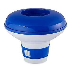 Intex Easy Set 18' x 48" Round Inflatable Above Ground Swimming Pool Set with Filter Pump, Ladder, Pool Cover, and 7" Chlorine Dispenser