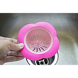 Evri-Sink Sink Strainer with Large Wide Rim, Tool for Kitchen Sinks, Fits Most Standard Kitchen Sinks, Offered a Set of Two, Colors May Vary