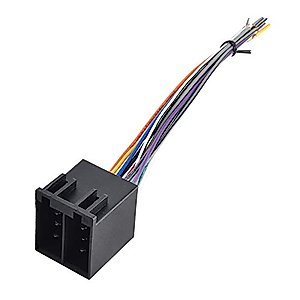 RED WOLF Car Radio Stereo ISO Wire Harness Replacement for 1998-2005 Volkswagen VW, Audi 1998-2005 Mercedes-Benz C, Pontiac 2004-2006 GTO CD Player Connector Adapter