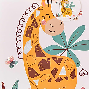 SUNCOLOR 2 Pack 13" Gift Bags for Baby with Tissue Paper