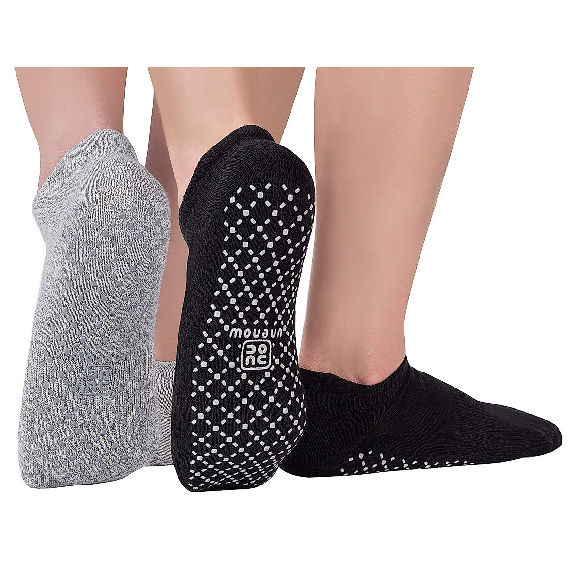 unenow Unisex Non Slip Socks with Grips Cushion for Yoga Pilates Barre Home & Hospital