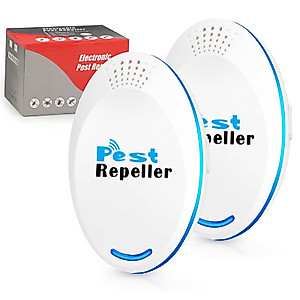 2pack Ultrasonic Pest Repellent Control pest Repeller Plug in Bug Repellent Indoor mice Spider Repellent for House Indoor Mouse Repellent Indoor Repel Flea,Rats,Roaches,Cockroaches,Fruit Fly,Rodent