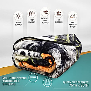 Tiger Blanket Mink Blanket Korean Blanket Heavy Blankets Queen Size Tiger Throw Blanket Korean Mink Blanket Tiger Statue Animal Blanket Bed Warm Blanket Full Queen Animal Blankets Mexican Blanket