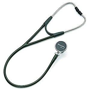 Welch Allyn Harvey DLX Adult Cardiology Stethoscope, Forest Green; 5079-328; Double-Head Chestpiece (Diaphragm and Bell), Dual Lumen Tubing; 28 in