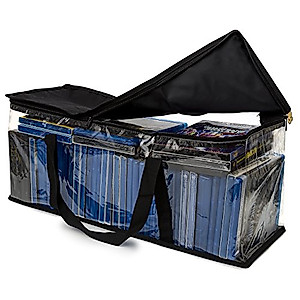 Besti Home DVD Storage Bags (2-Pack) Holds 80 Total Movies or Video Games, Blu-ray, | Convenient Travel Case for Media | Stackable, Easy to Carry