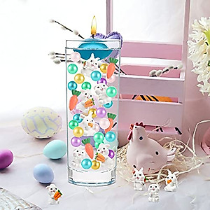 VKEKIEO Pearls, Floating Water Pearl Beads, Round and Plastic vase Filler Beads for Holiday, Floating Candle, Party