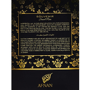 Afnan Souvenir Desert Rose Eau De Parfum for Women, 3.4 Fl. Oz