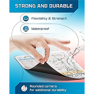 Useful Magnets Inch Metric Tap Drill Sizes Flexible Chart | Decimal Equivalents Magnetic Chart for Garage CNC Shop | Waterproof Comprehensive Guide Tool Posters 11" x 8.5"