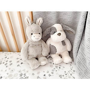 MON AMI Polka Dot Puppy Plush Animal Toy 11.5”, Handcrafted Premium Stuffed Dog Toy,Soft & Cuddly,Nursery Room Décor,Great Gift for Kids of All Ages