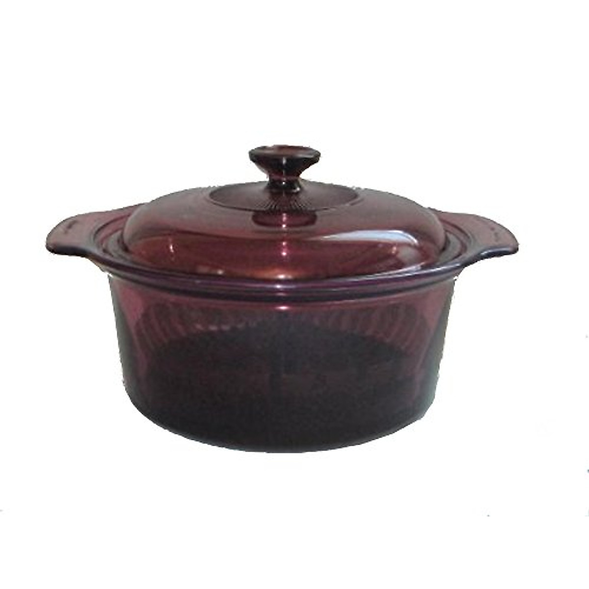 Corning Vision Visionware Cranberry Teflon 3.5 Liter Glass Dutch Oven/ Stock Pot