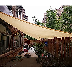 ALBN Sun Shade Cloth Shade Netting 85% Shadow Rate UV Blocking Breathable HDPE for Balcony Patio Garden Plants Covering (Color : Beige, Size : 2x4m)