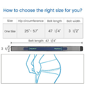 Sacroiliac Belt for Man and Women - Si Joint Hip Support for Lower Back, Pelvic, Sciatic Pain, Trochanter Brace - Anti-Slip & Pilling-Resistant