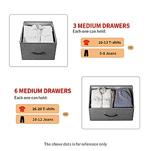 Panana Tall Dresser for Bedroom with 9 Drawers, Storage Dresser Organizer Unit, Fabric Dresser for Bedroom, Closet, Chest of Drawers with Fabric Bins, Steel Frame, Wood Top (Light Grey)