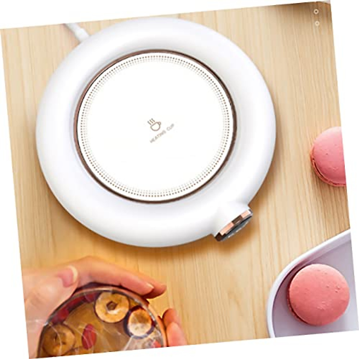 Luxshiny 1pc Coaster USB Coffee Warmer Cup Warmer Electronic Coffee Cup Warmer Heater Coaster Tray Pad Warmer Insulation Cup Heater USB Heating Coaster Coffee Mug Warmer Office Warm Pad