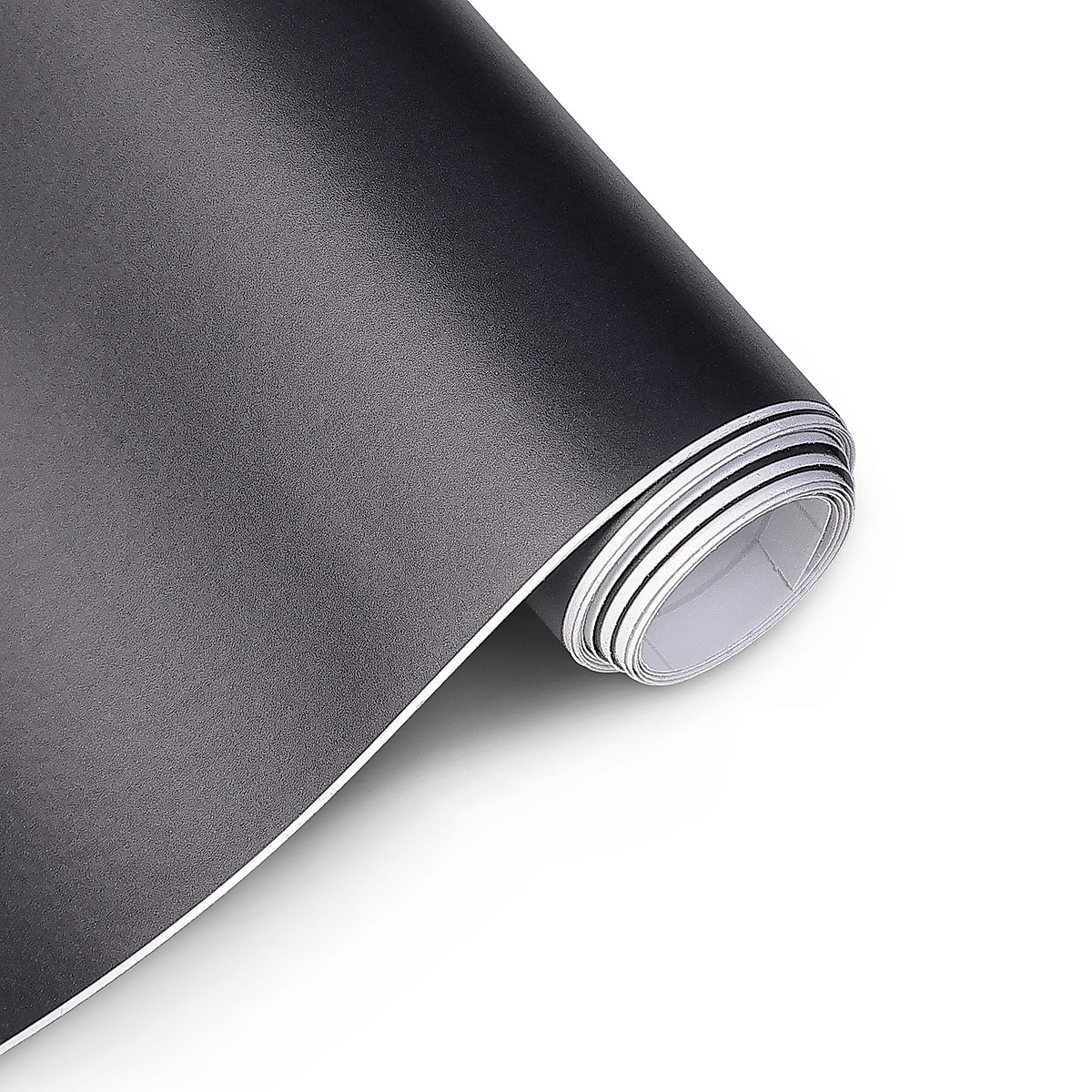 Lypumso Matte Black Car Vinyl Wrap 10ft x 1ft, Vehicle Wrap Vinyl Roll with Bubble Free Air Release Technology Decal Sheet, Self Adhesive Automotive Vinyl Wrap for Moto Car DIY Interior Exterior