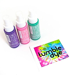 S.E.I. Cotton Candy Tie Dye Kit 3 Pack: Pre-Mixed Spray Tie Dye Kit, Easy-to-Use, Non-Toxic Fabric Dye in Lavender, Pink, and Mint, Shake and Spray