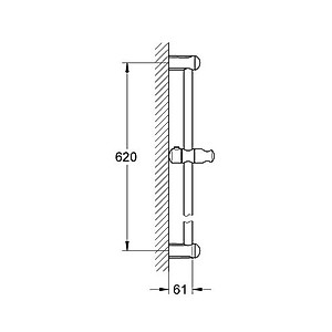 Grohe New Tempesta 24 In. Shower Bar , Chrome - 27523000