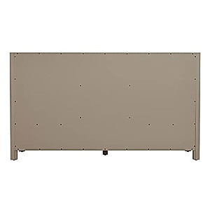 Signature Hardware 953328-60-RUMB-0 Radke 60" Free Standing Double Vanity Cabinet Set with Mahogany Cabinet, Vanity Top and Rectangular Undermount Sinks - No Faucet Holes