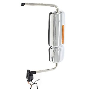 Kool Vue Driver & Passenger Side Power Heated Mirrors for International Durastar 2013 With Signal Light Chrome