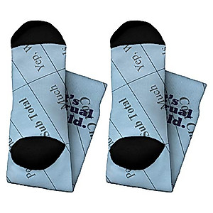 Accounting Socks It's Accrual World 1-Pair Novelty Crew Socks