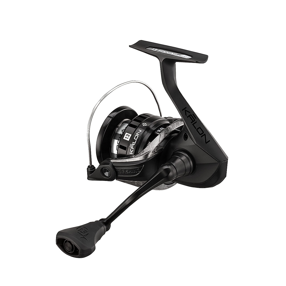 13 FISHING - Kalon O Blackout Spinning Reel - 5.2:1 Gear Ratio - 5.0 Size (Salt+Fresh) - KLO-5.2-5.0