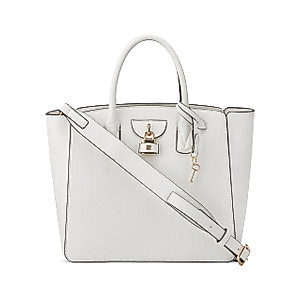 Nine West Shirin Elite Satchel, Optic White
