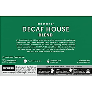 Starbucks Decaf House Blend Coffee K-Cup Pods, Medium Roast Decaffeinated Ground Coffee K-Cups for Keurig Brewing System, 10 CT K-Cups/Box (Pack of 3 Boxes)