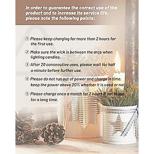 VEHHE Candle Lighter, Electric Rechargeable Arc Lighter with LED Battery Display Long Flexible Neck USB Lighter for Light Candles Gas Stoves Camping Barbecue