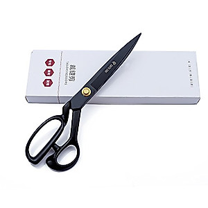 SMITH CHU Sewing Scissors-Heavy Duty Tailor Scissors Shears for Fabric,Leather,Raw Materials,Dressingmaking,Altering-Professional Upholstery Shears for Dressmakers Students Office Crafting (12 inch)