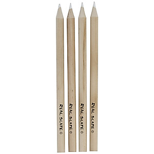 Pepperell Real Slate Chalk Pencils 5/Pkg W/Sharpener