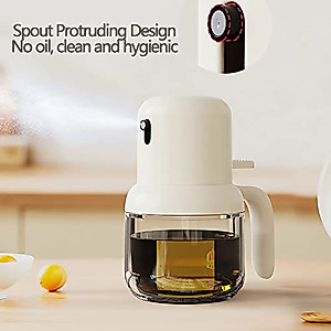 Cooking oil spray bottle, 180ml Glass Olive Oil Sprayer Mister for cooking, Refillable Food Grade Oil Vinegar Spritzer Sprayer Bottles Widely Used Air Fryer, Salad, Baking, Grilling, Frying