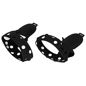 Naroote VR Controller Handle, VR Joystick Silicone Washable Sweatproof for Quest 2(Black)