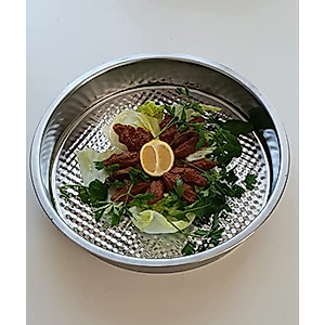 Stainless Steel Raw Meatball Tray 15" (Turkish Cig Kofte)