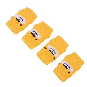 Tnfeeon Dog Leg Brace,4Pcs Dog Joint Brace Canine Leg Hock Wraps Elbow Protector Warm Knee Pads for Protecting Dog Legs Wounds Injuries Sprains from Arthritis
