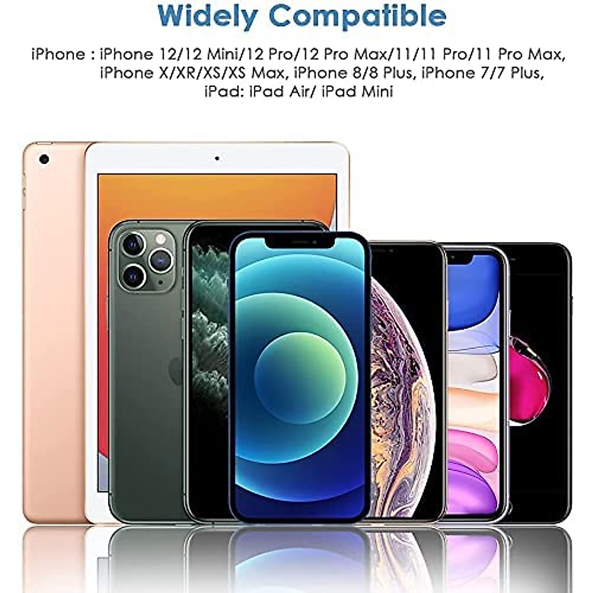 2 Pack-iPhone Earbuds with Lightning Connector(Built-in Microphone & Volume Control) in-Ear Stereo Headphone Headset Compatible with iPhone 12/SE/11/X/8/ipad - All iOS System[Apple MFi Certified]