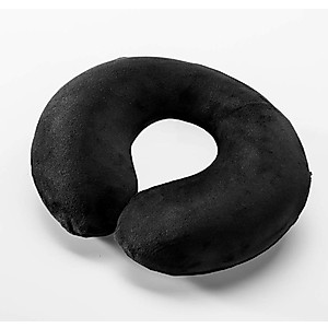 Aurelius Baby Travel Pillow,Infant Head and Neck Support Pillow for Car Seat,Stroller,Pushchair (Black)