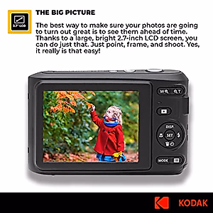 Kodak PIXPRO FZ45 Digital Camera + Point & Shoot Camera Case + Sandisk 128GB SDXC Memory Card…